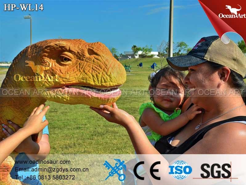 Realistic baby dinosaur puppet - Ocean Art Dinosaur Manufacturer