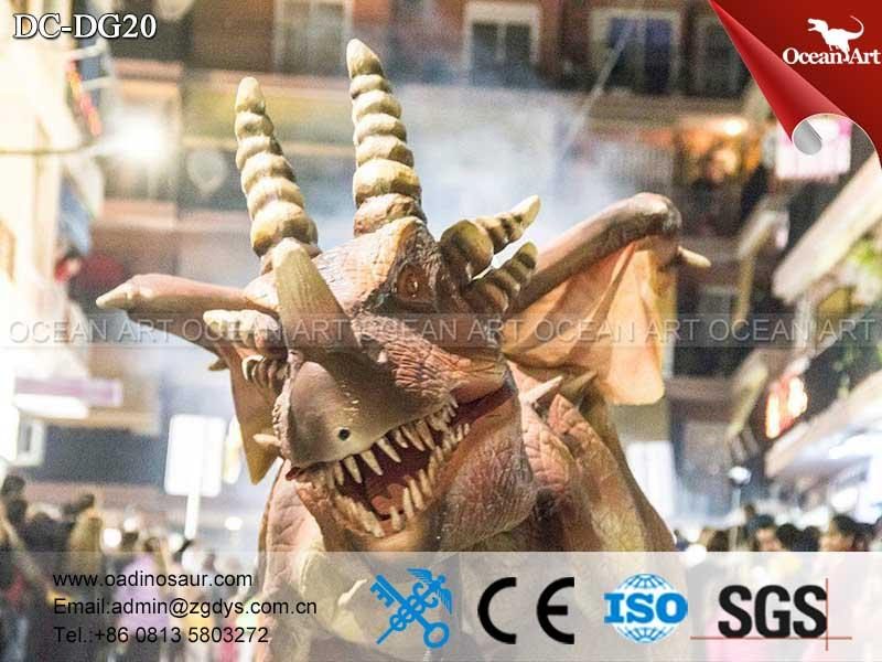 Realistic Fantasy Dragon Costume For Halloween - Ocean Art Dinosaur ...