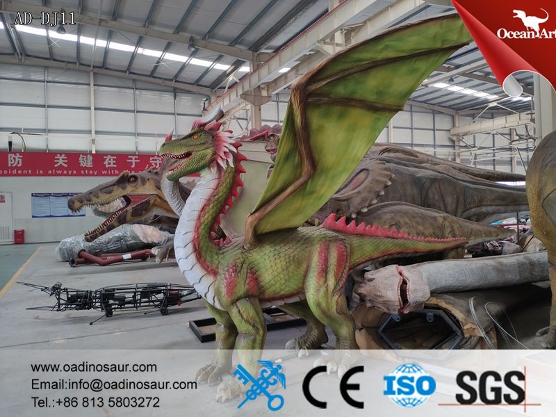 Life Size Animatronic Dragon For Sale - Ocean Art Dinosaur Manufacturer