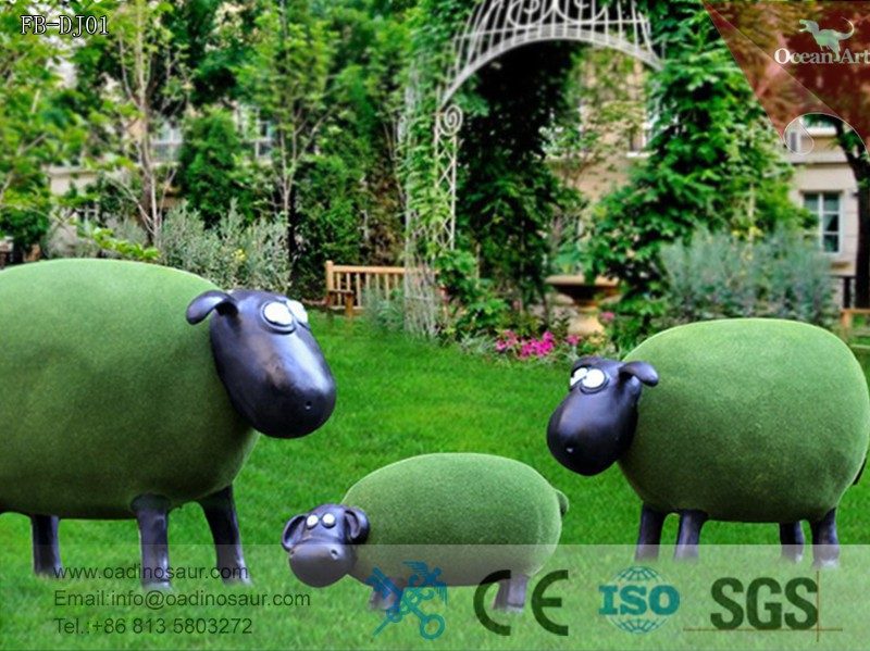 Fiberglass Life Size Sheep Statues - Ocean Art Dinosaur Manufacturer