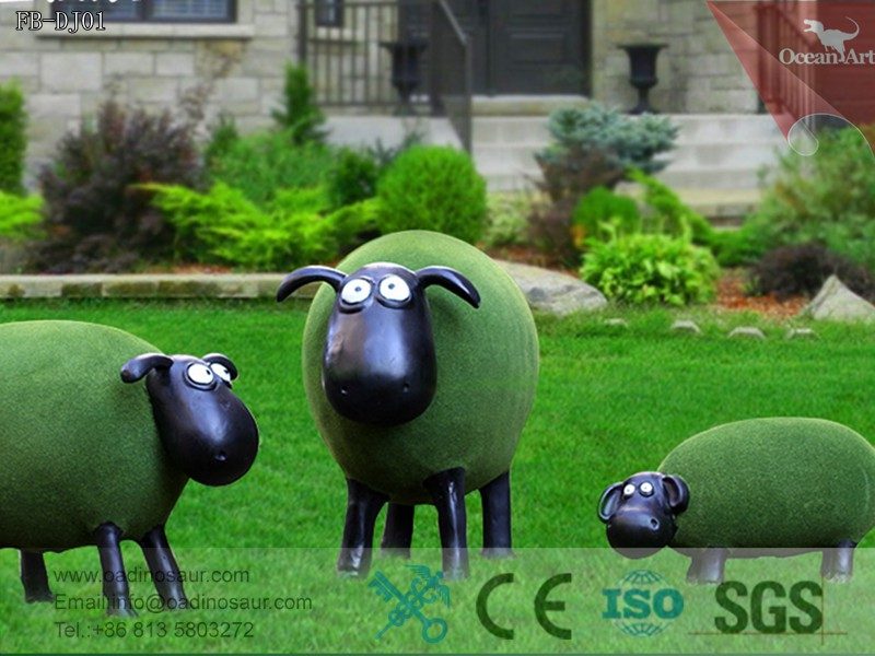 Fiberglass Life Size Sheep Statues - Ocean Art Dinosaur Manufacturer