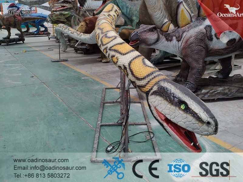 Realisitc Life-size Animatronic Snake - Ocean Art Dinosaur Manufacturer